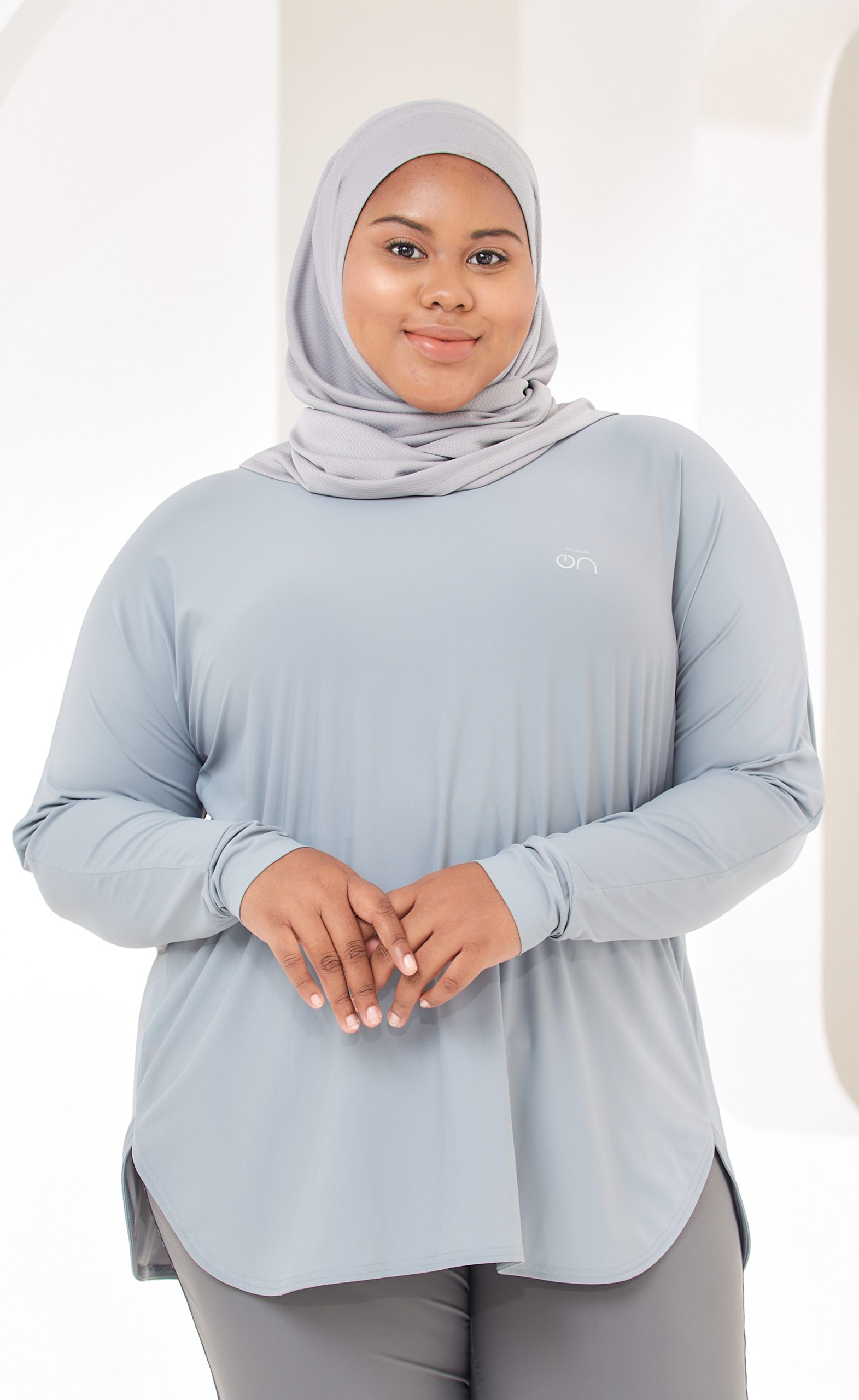 Oversize Top in Dusty Teal – Olloum