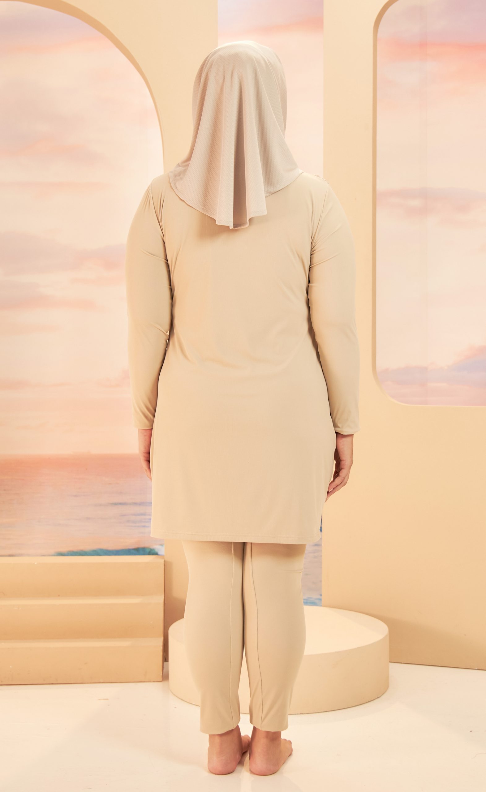 Gathered Swimwear in Buttermilk – Olloum